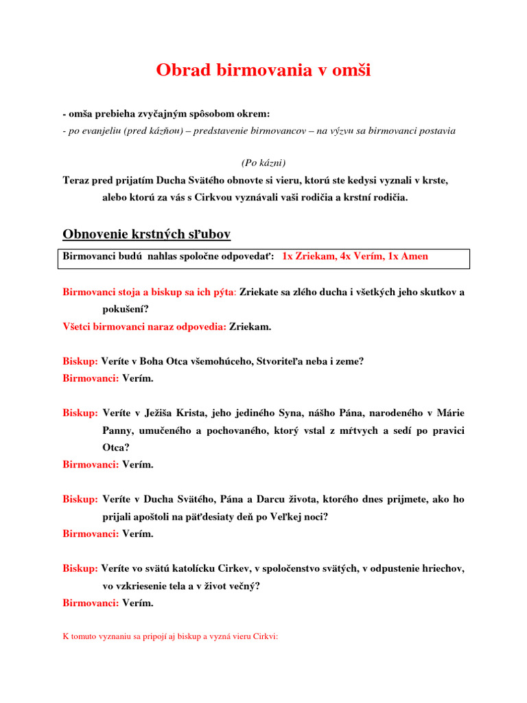 Obrad Birmovania | PDF