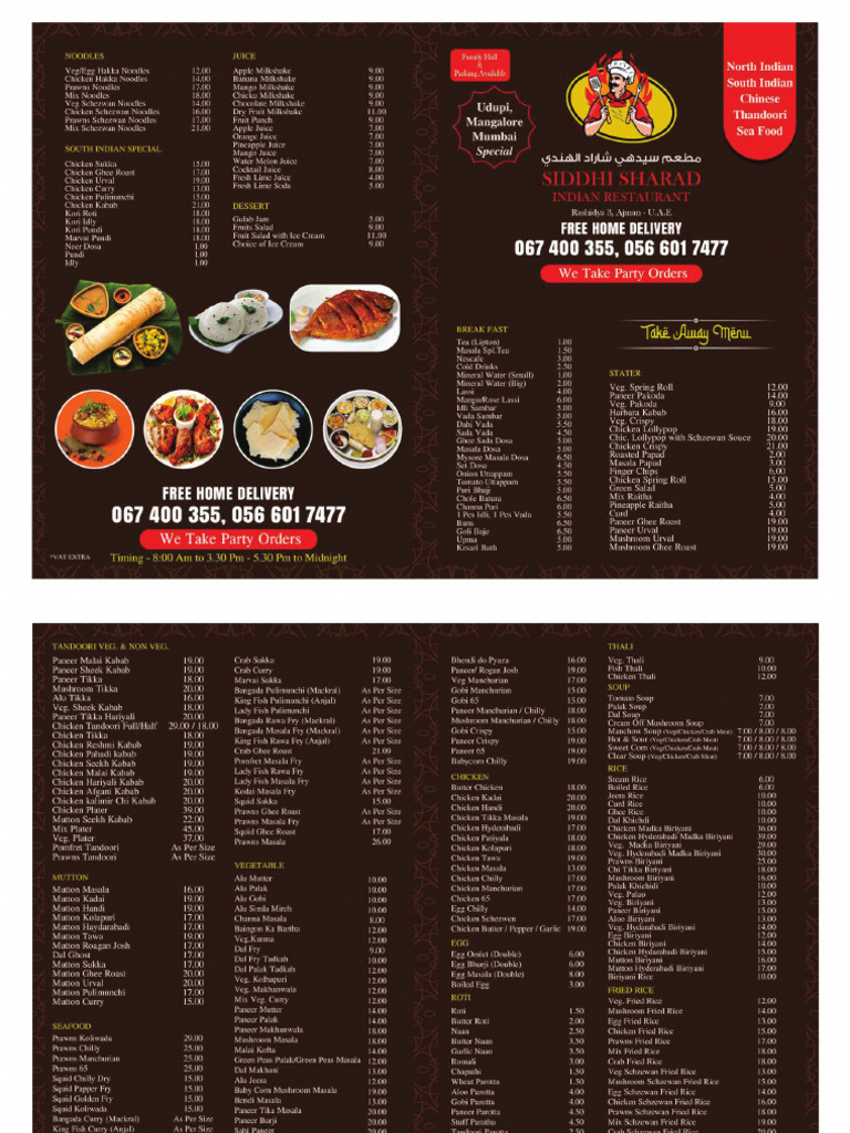 Siddhi Menu | PDF