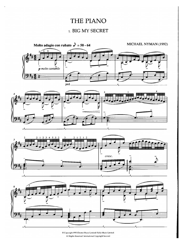 Nyman Michael - The Piano | PDF