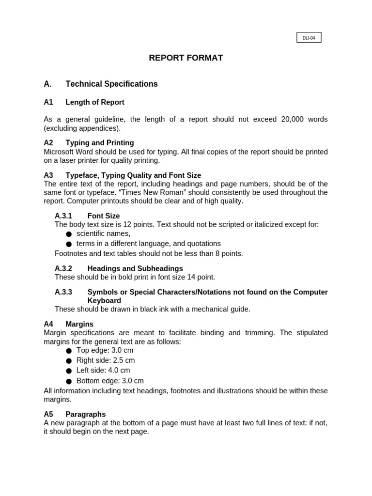 format report | PDF | Typefaces | Citation