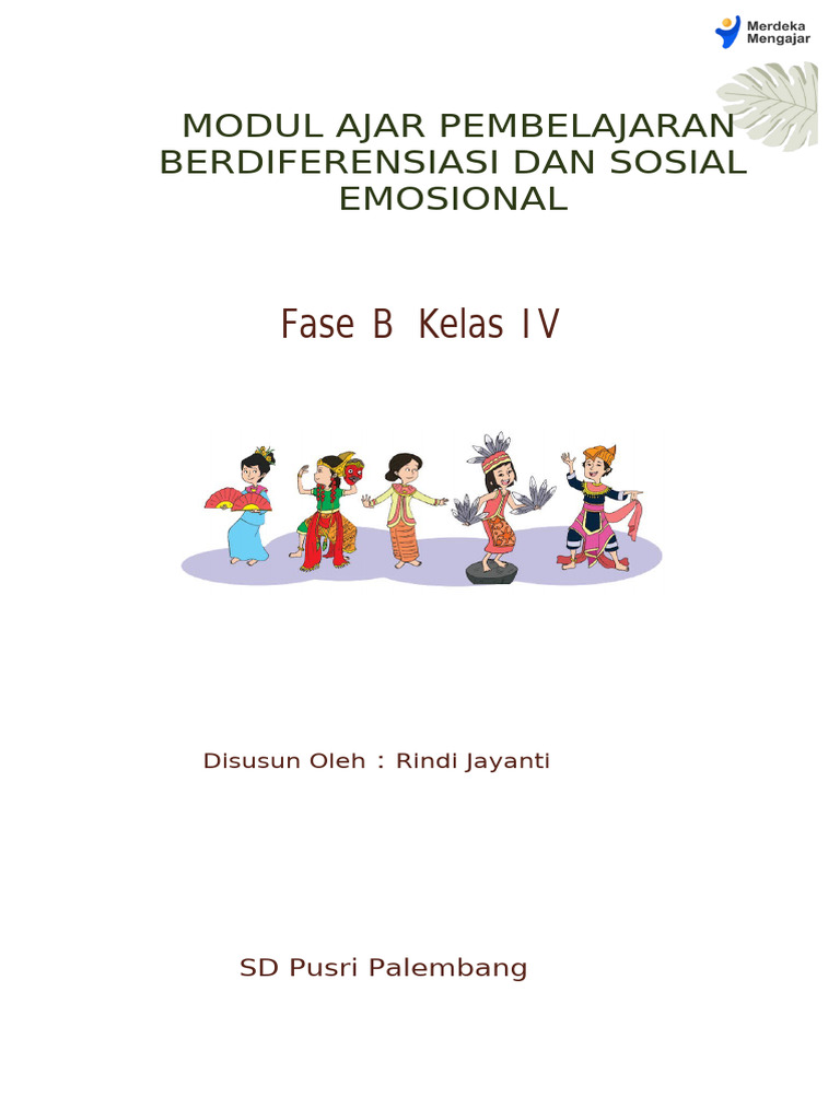 Modul Ajar Supervisi Kelas 4 | PDF