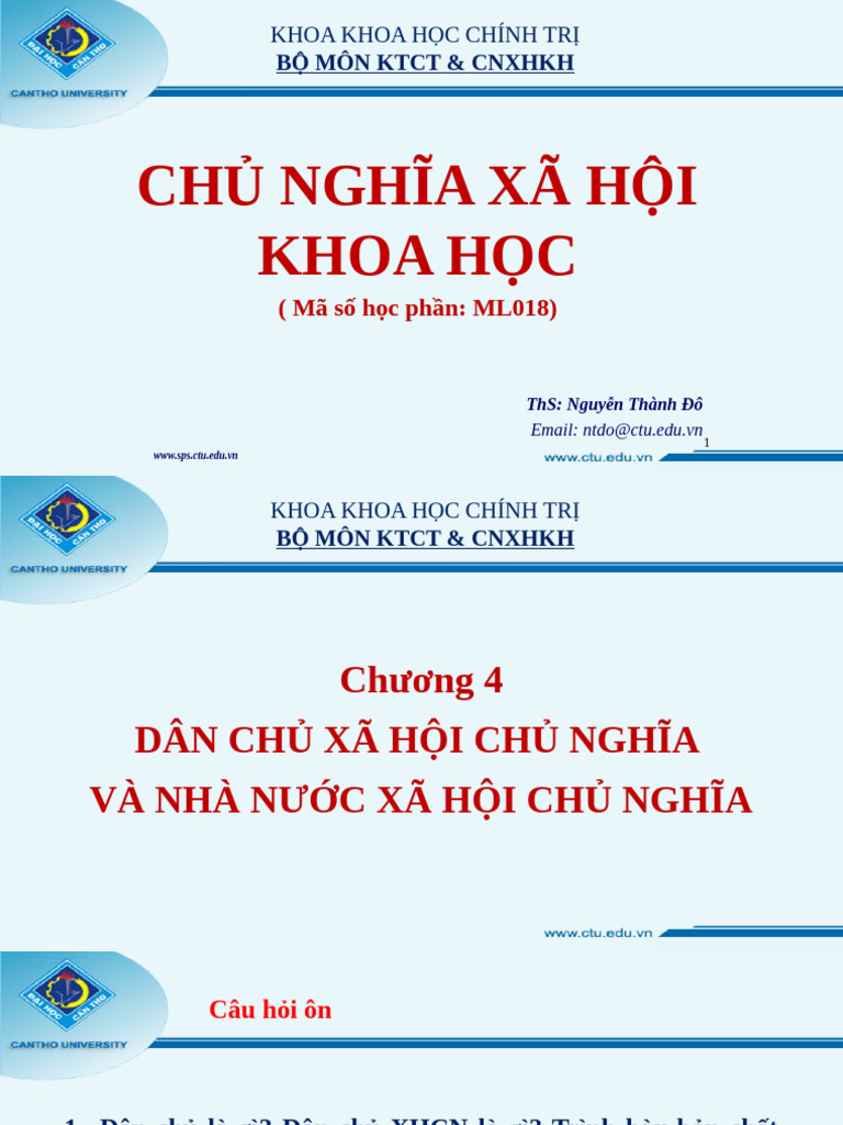 (Ntdo) Chương 4 - Dân CH XHCN | PDF