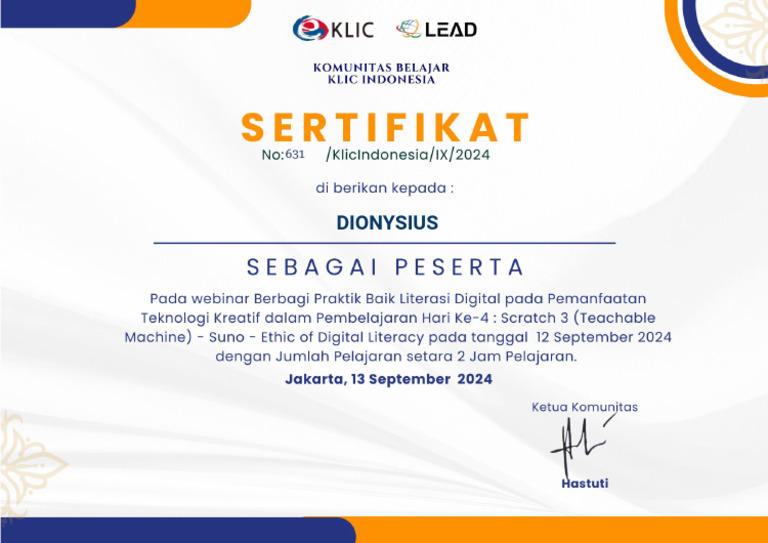 Dionysius KLIC 4 | PDF