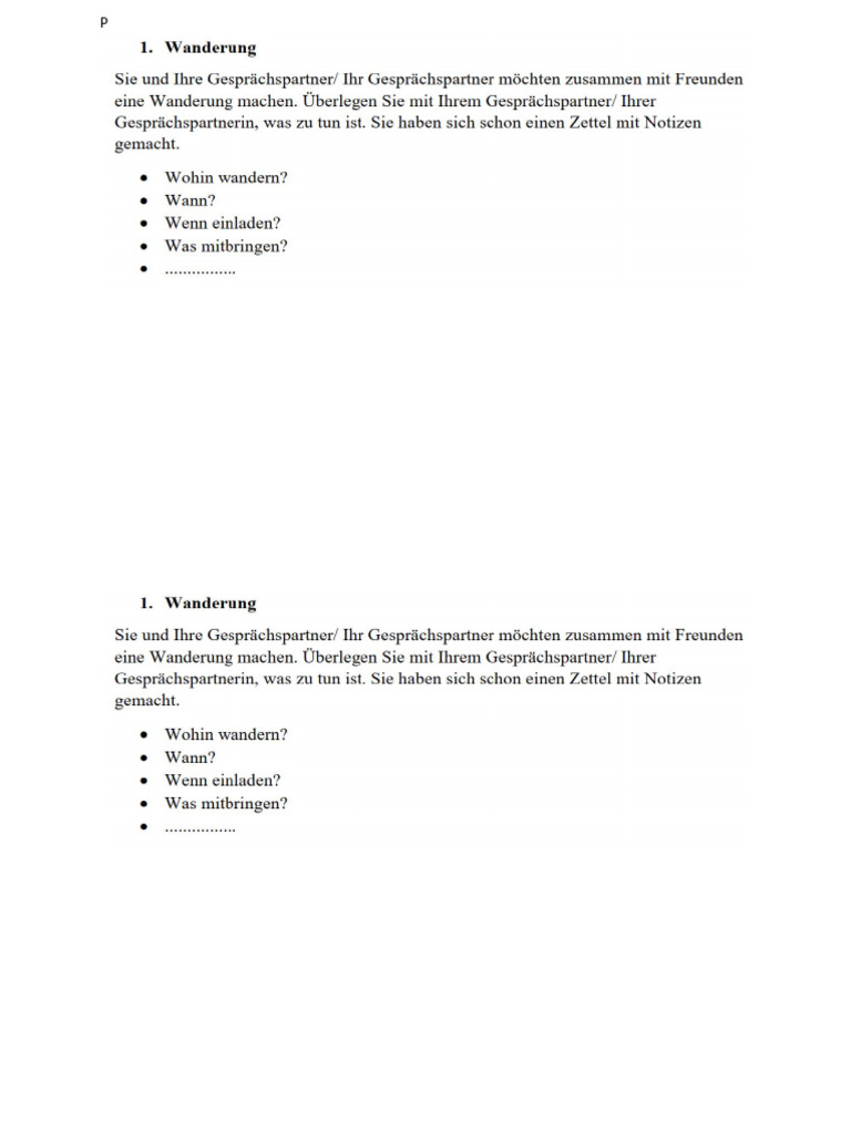 Sprechen - Teil 3 - B1 | PDF