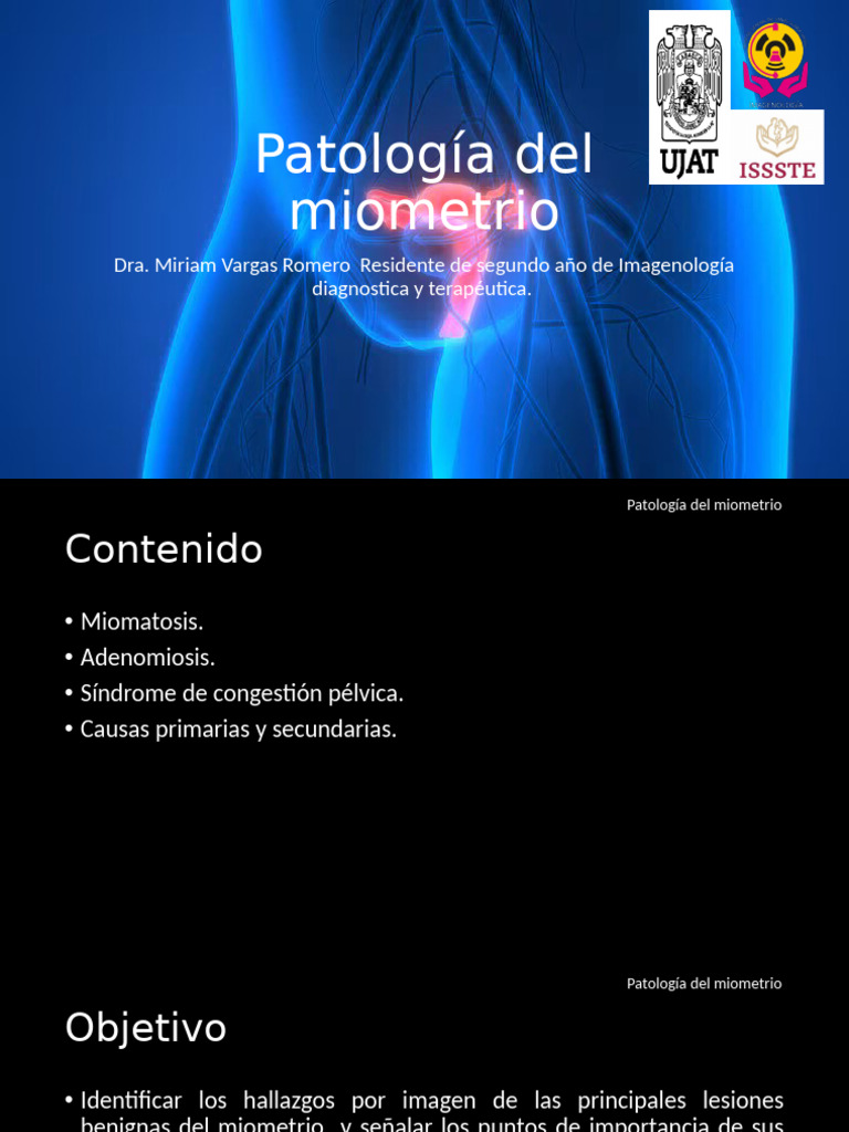 Patología y diagnóstico del miometrio | PDF | Ginecología | Medicina