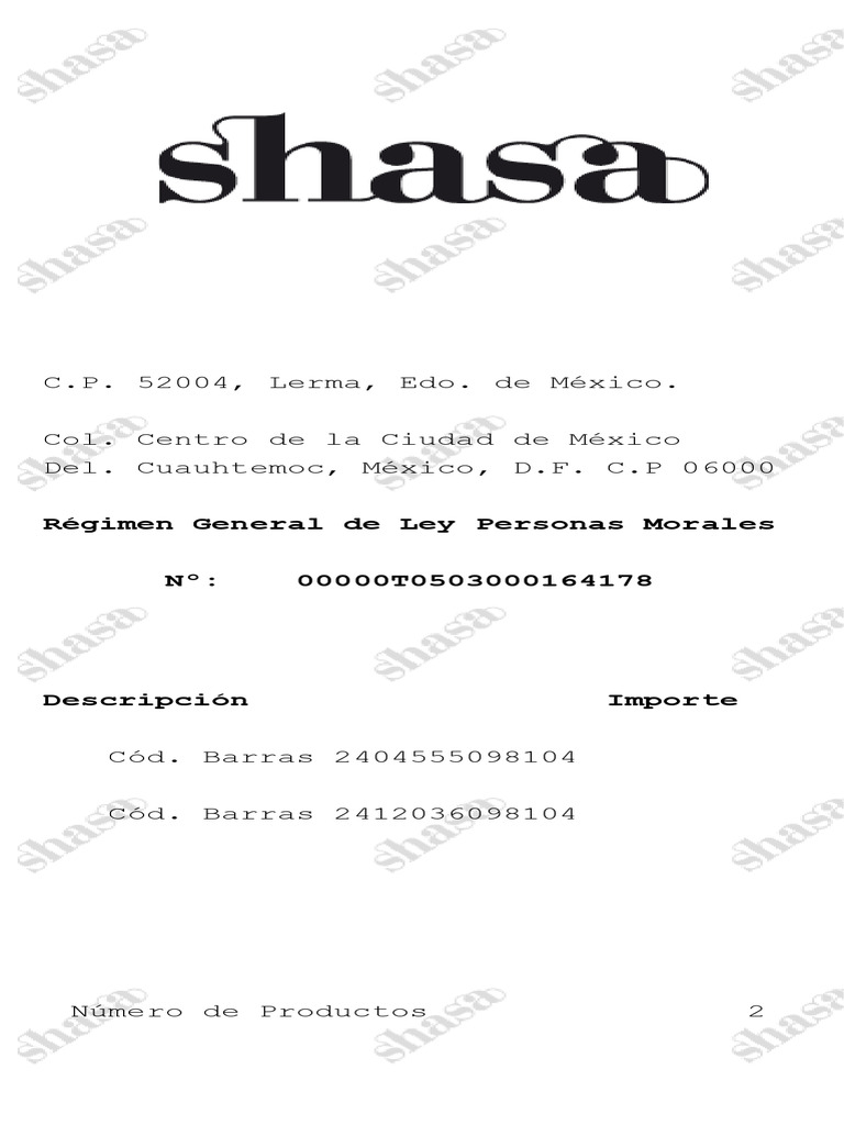 Shasa E-Ticket - 00000T0503000164178 | PDF