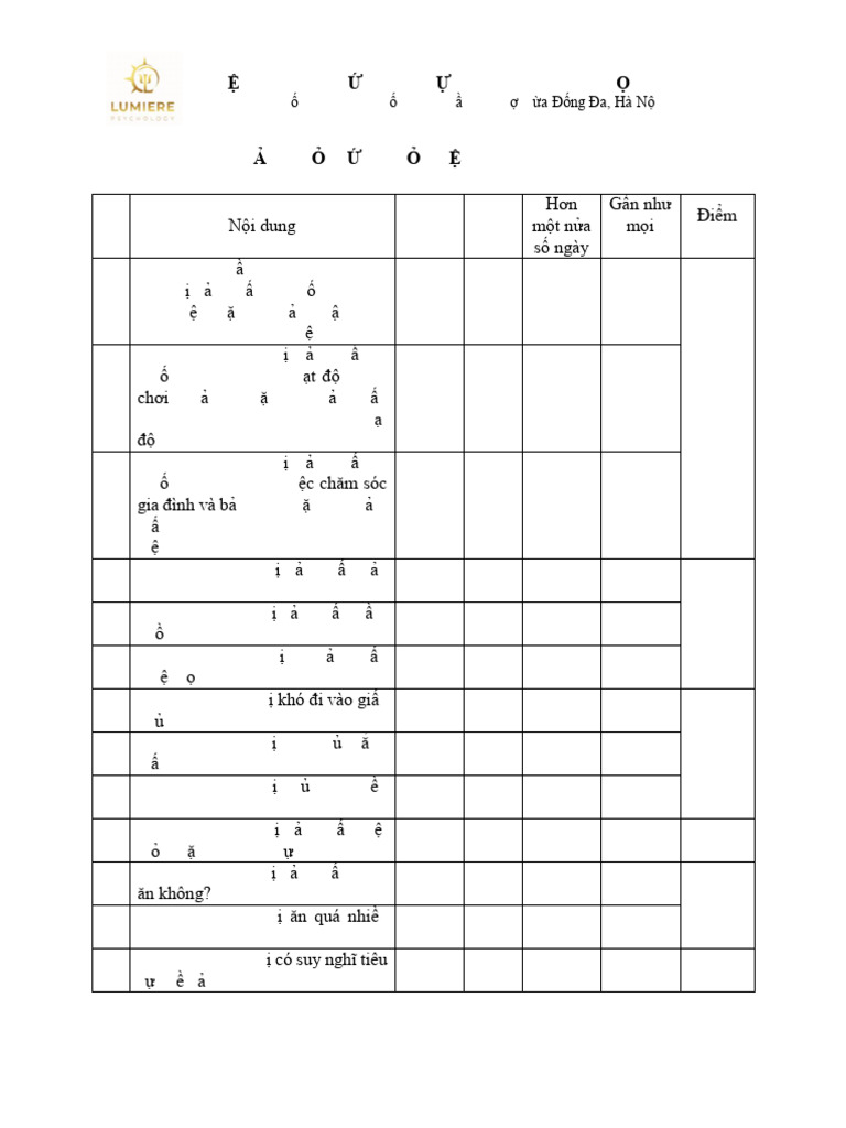 PHQ 9 | PDF