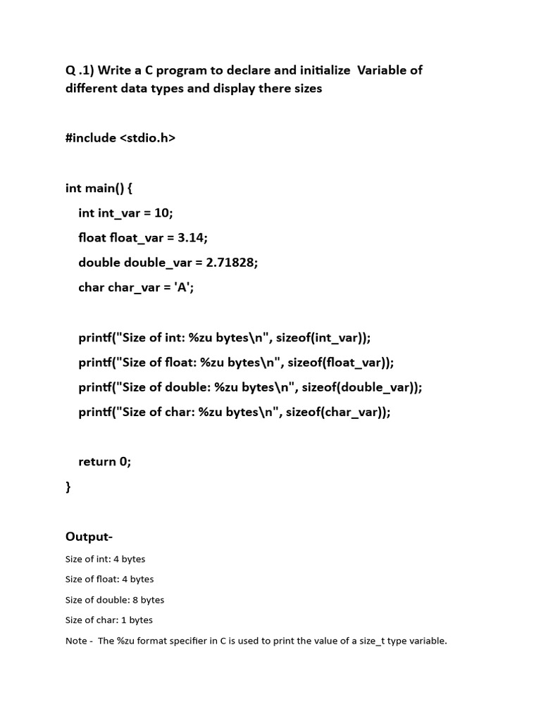 Practical Questions Set A | PDF | Integer (Computer Science) | Arithmetic