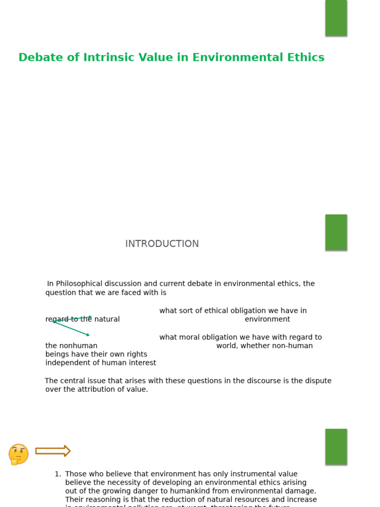Challenges of Intrinsic Value | PDF | Environmental Ethics | Axiology