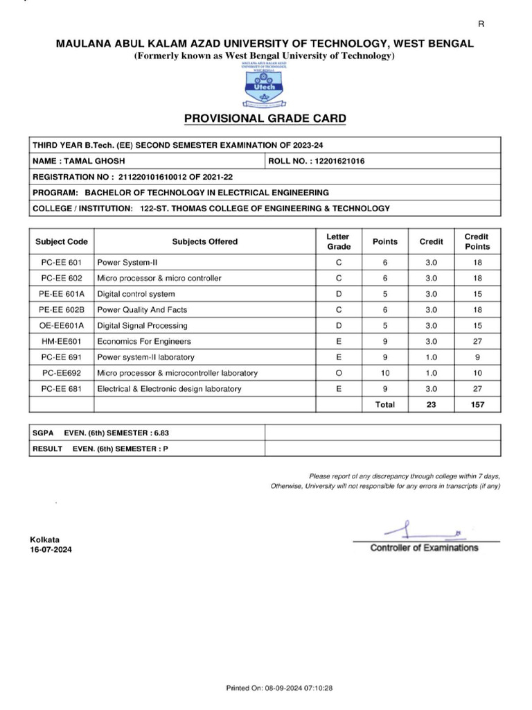 Semester Results | PDF