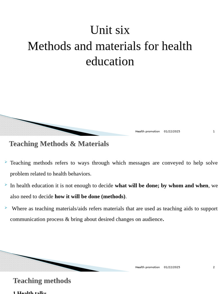 Unit 6 | PDF | Teaching Method | Lecture