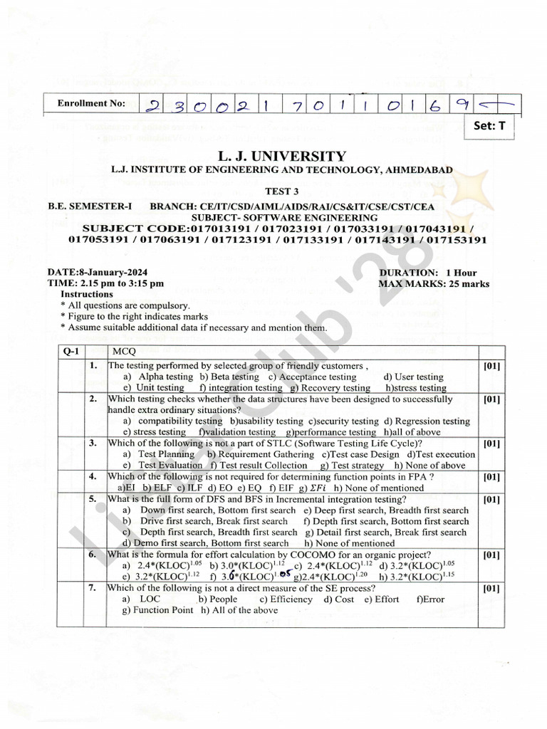 Se T3 Pyq 2023-2024 | PDF