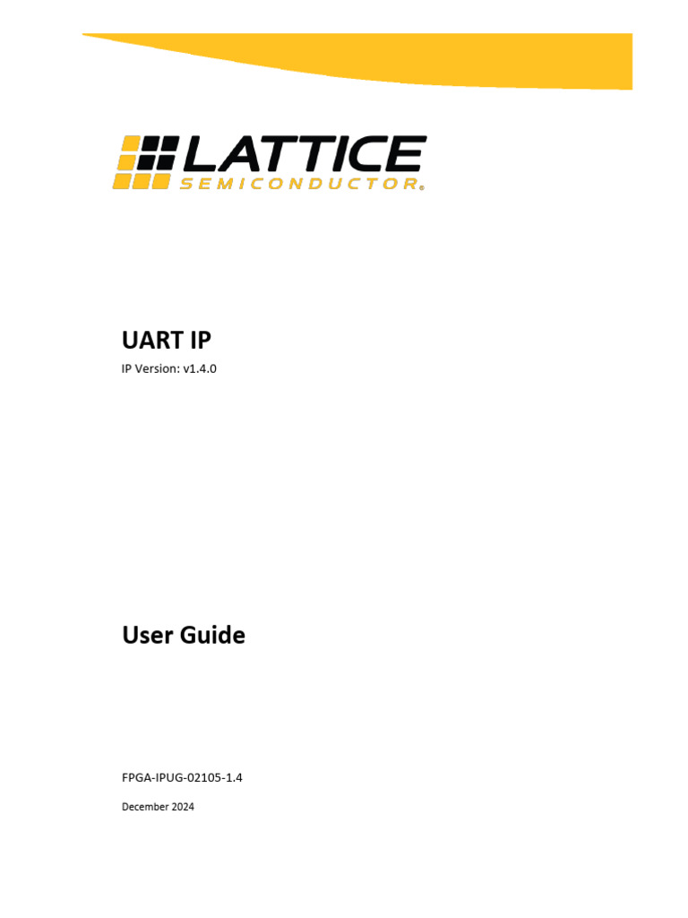 FPGA-IPUG-02105-1-4-UART-IP-User-Guide | PDF | Computer Engineering | Computing