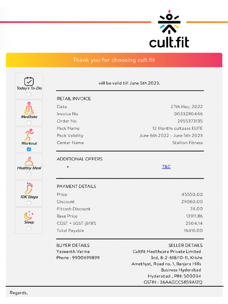 Yaswanth Varma_Cult_Subscription (1) | PDF