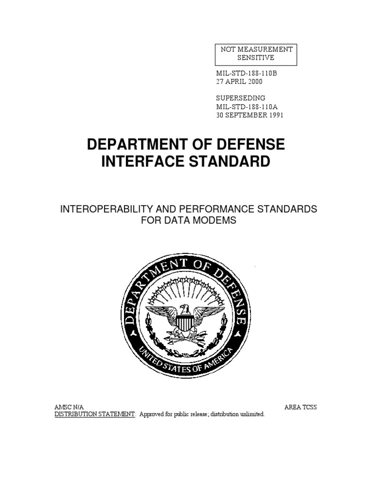 Mil STD 188 110B | PDF | Bit Rate | Modulation