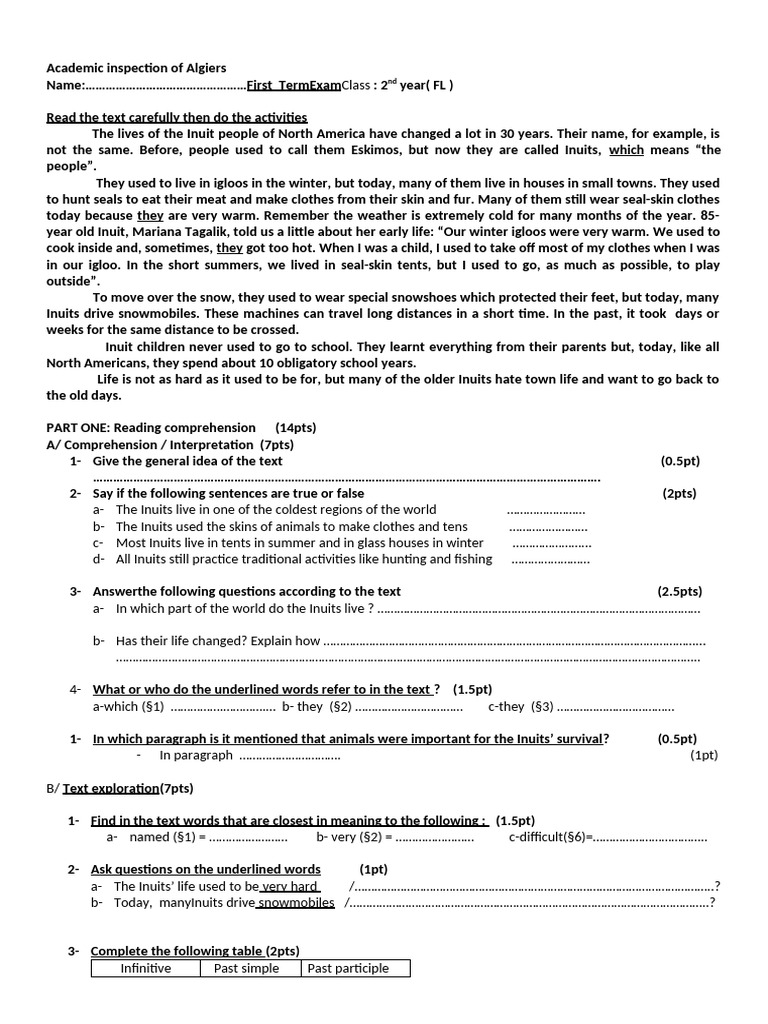 Inuit Cultural Changes Overview | PDF