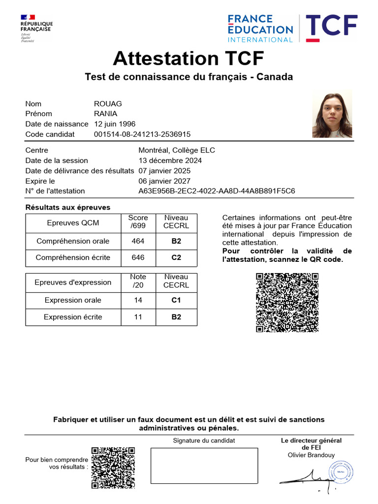 Rouag Rania TCF Canada 2536915 | PDF