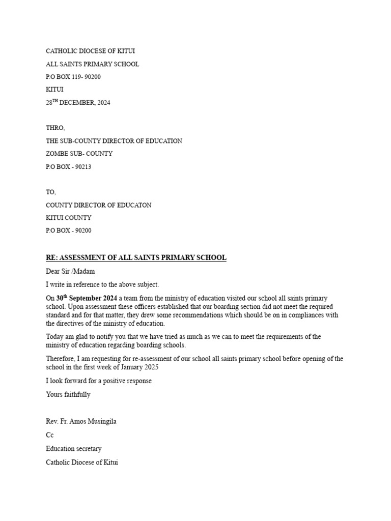 Catholic Diocese of Kitui | PDF