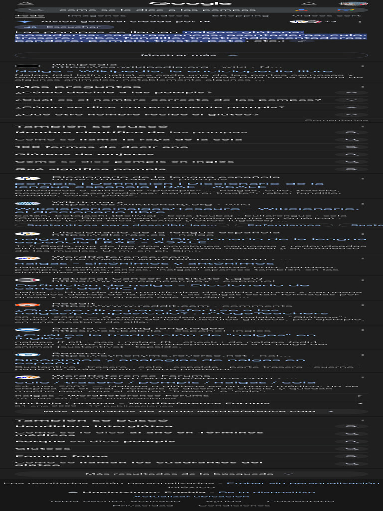 Como Se Le Dice A Las Pompas - Buscar Con Google | PDF | Nalgas | Anatomía del miembro inferior