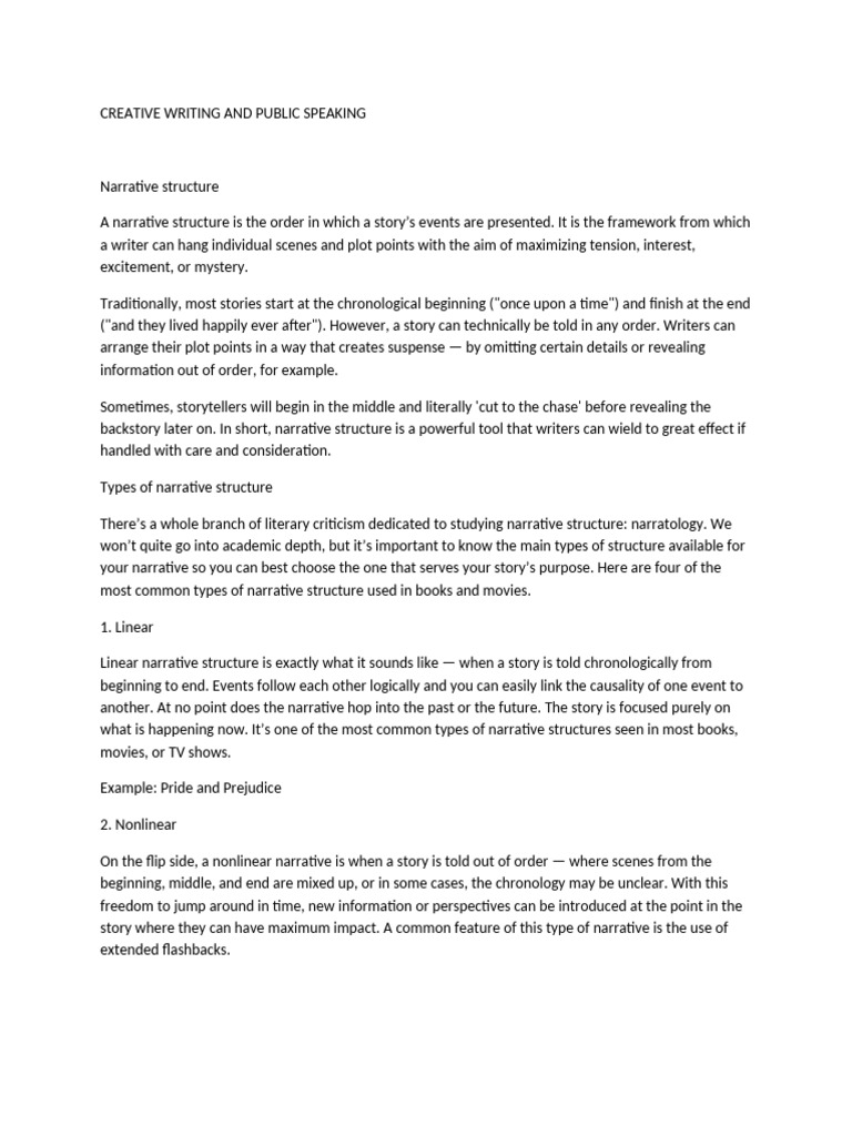 Narrative Structure | PDF | Narrative