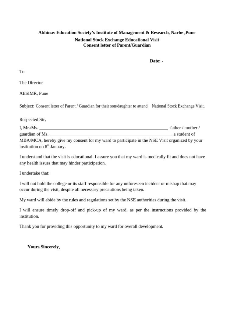 Consent Letter | PDF