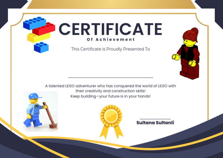 LEGO Creativity Achievement Certificate | PDF