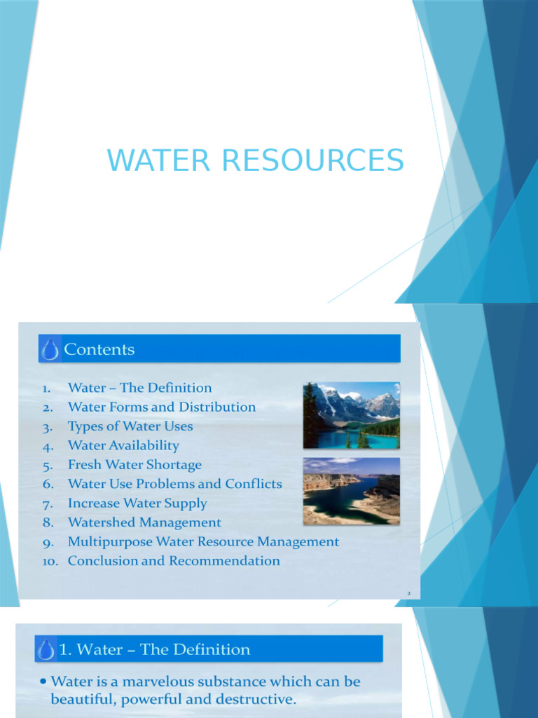 Water resources | PDF
