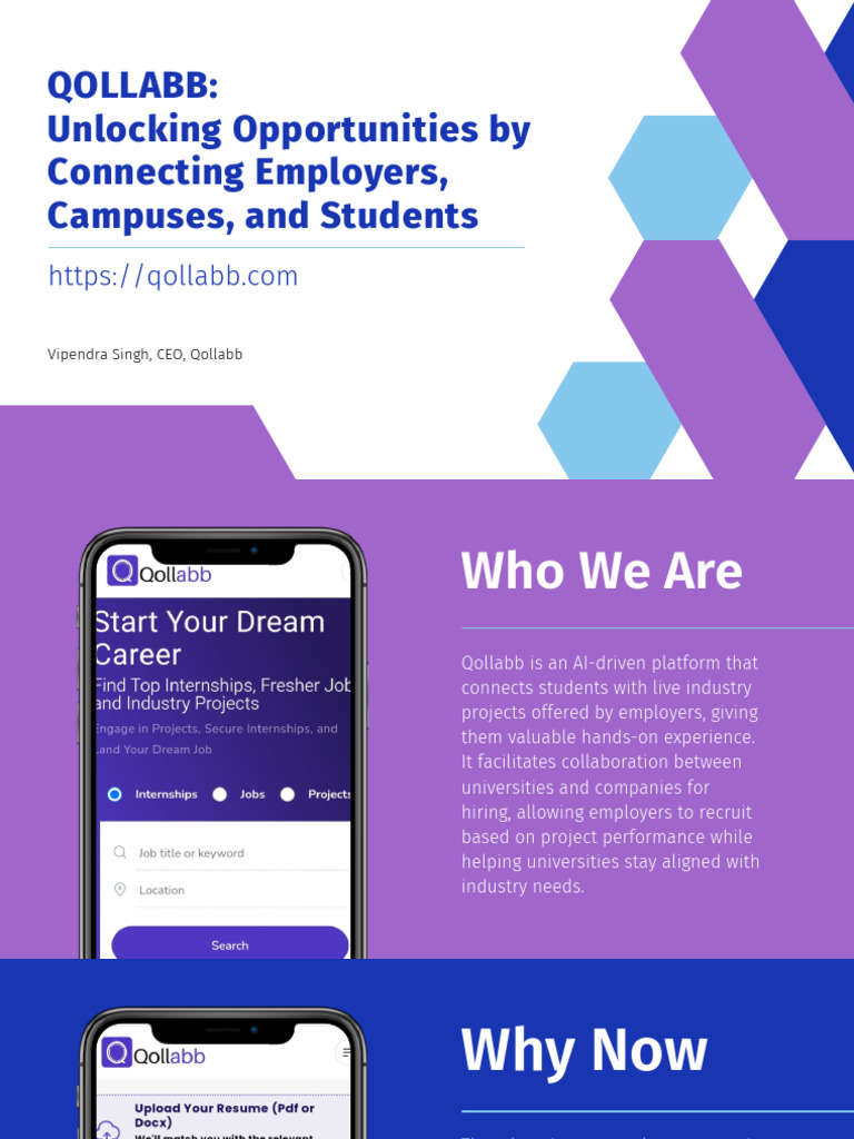 Qollabb Pitch Deck 021024 (1) | PDF | Employment | Business