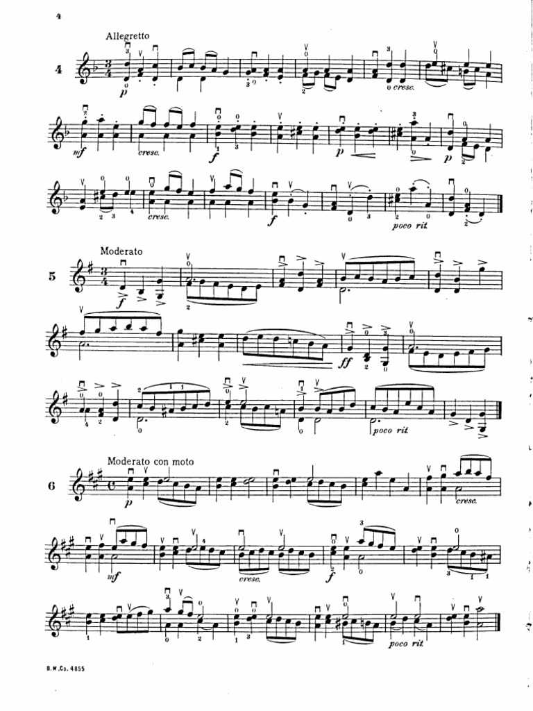 Richard Hofmann double stop Op.96-no4-6 | PDF