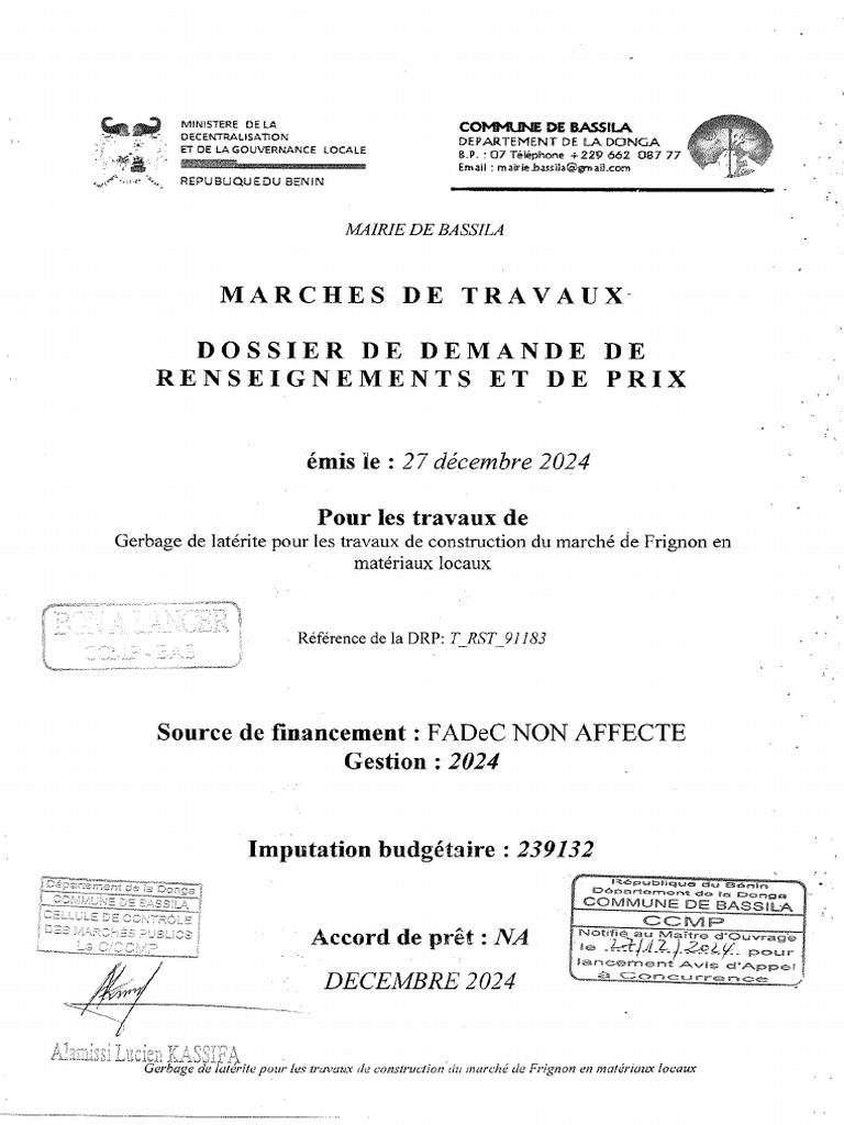 DRP Gerbage de Latérite | PDF