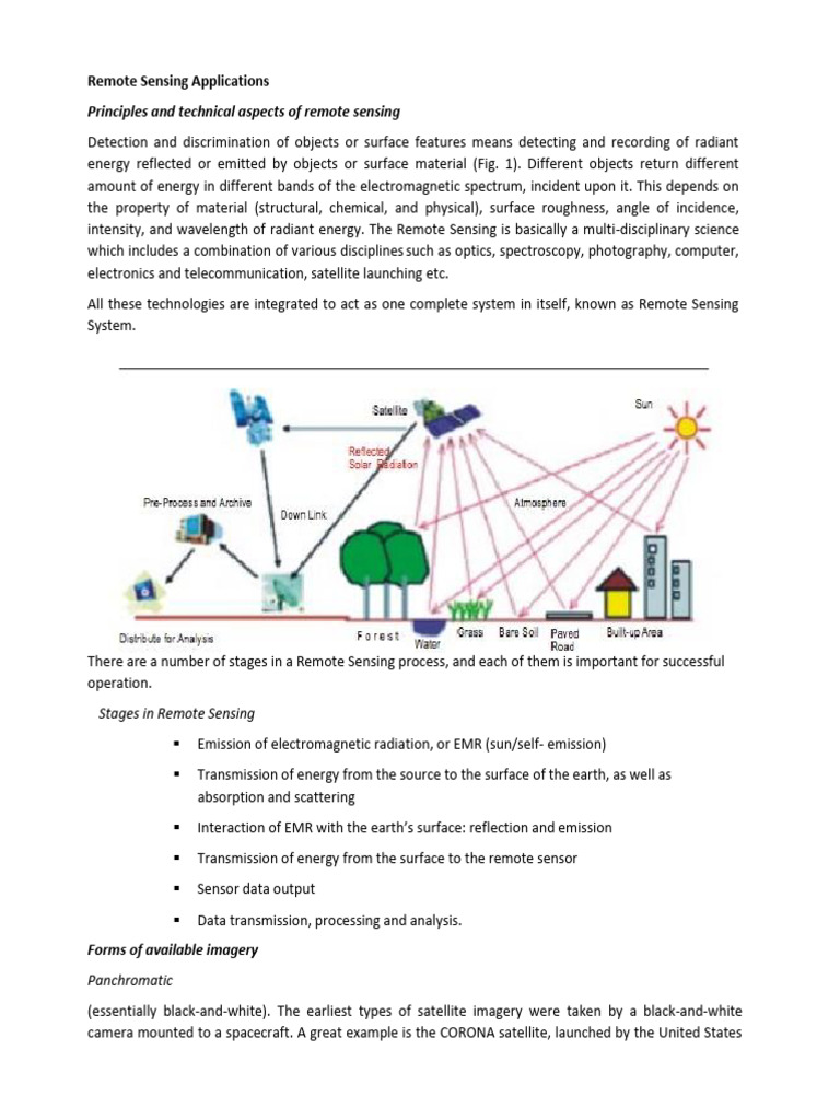 Remote Sensing Applications (Support Notes) | PDF | Remote Sensing ...