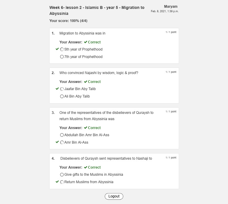 Week 6- lesson 2 - Islamic B - year 5 - Migration to Abyssinia | PDF