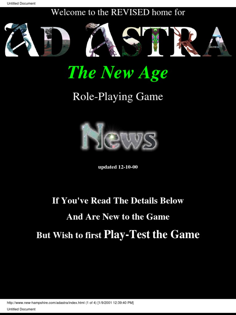 Ad Astra RPG | PDF | Mongols | Role Playing Games