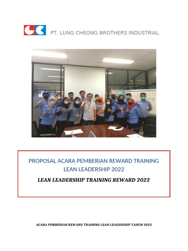 Lean Leadership Training Reward 2022 | PDF