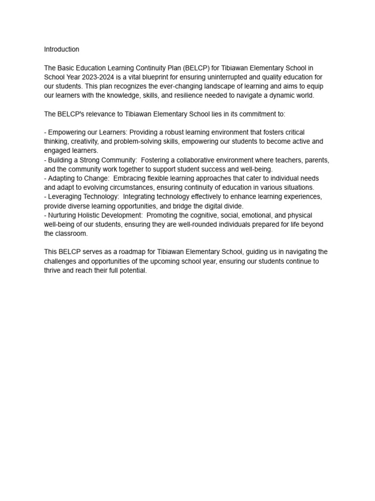 Be LCP Intro 2023-2024 - 1 | PDF