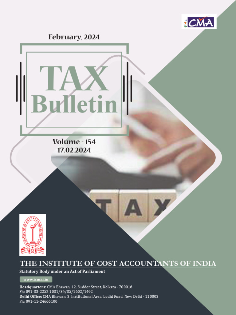 Tax Bulletin 154 | PDF | Taxes | Value Added Tax