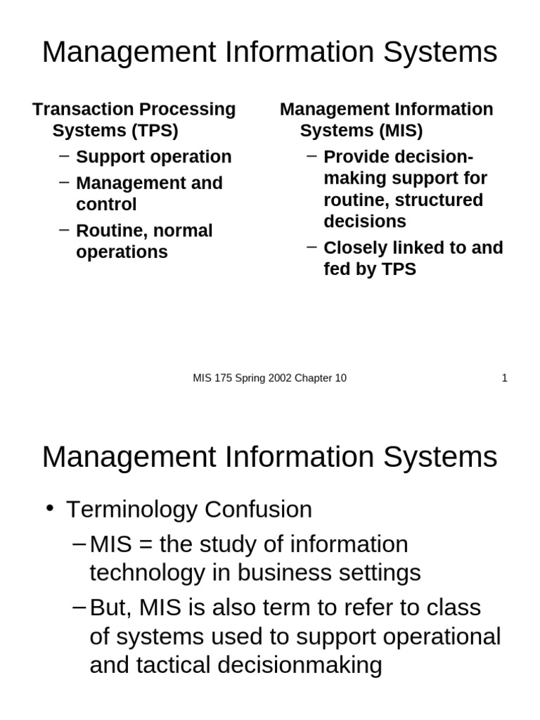 Mis | PDF | Decision Support System | Computing