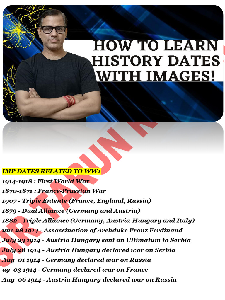 History Important Dates | PDF