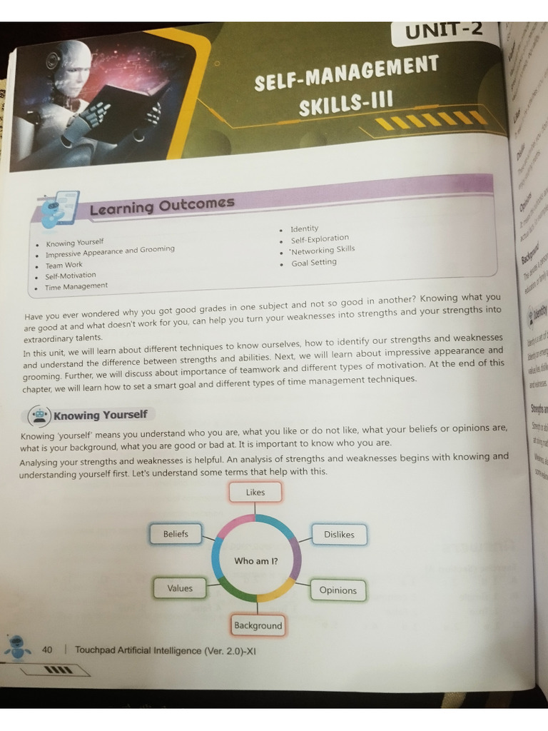 Unit 2 Self-Management Skills | PDF
