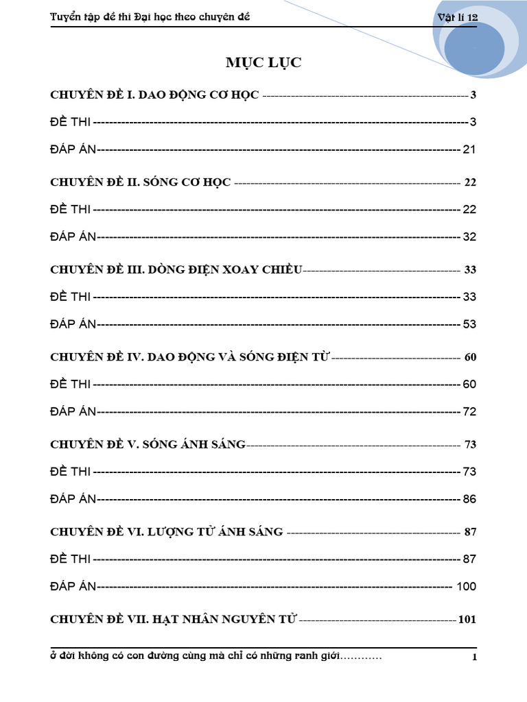 Trac Nghiem Trong Cac de Thi DH Docx - Thuvienvatly.com.f8a9f.32995 | PDF