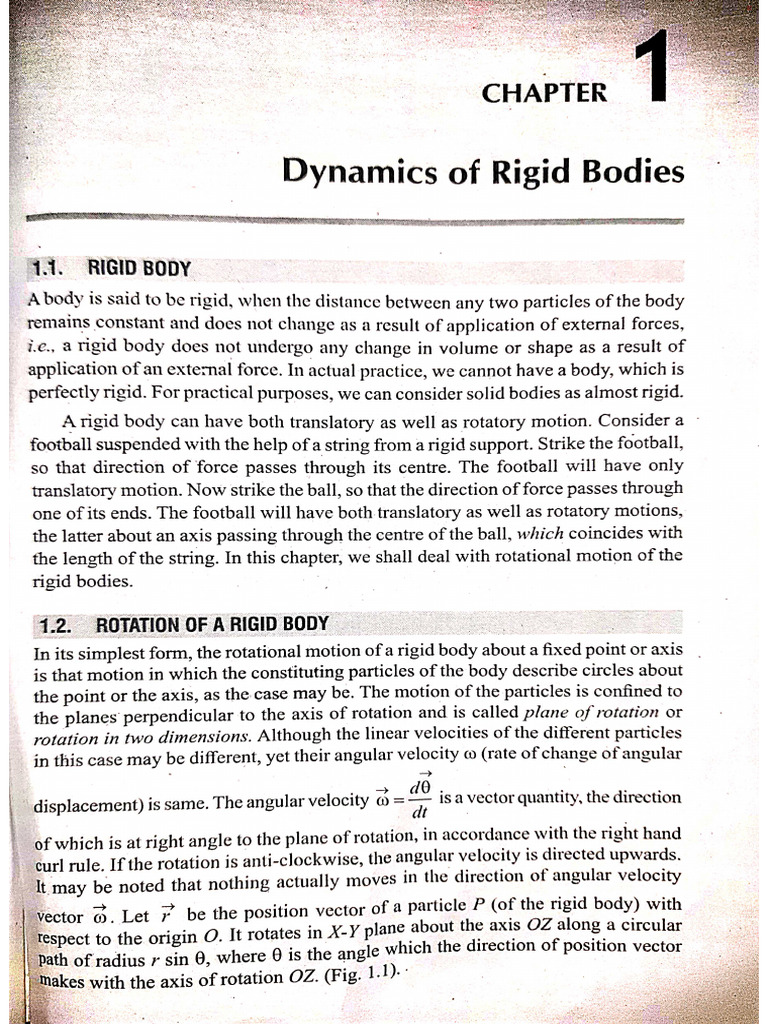 Unit 1 - Fundamentals of Dynamics | PDF