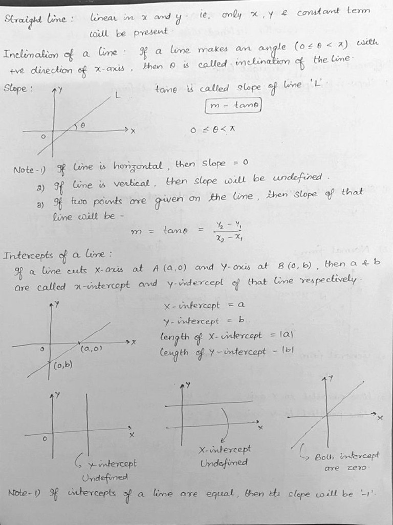 Straight Lines | PDF