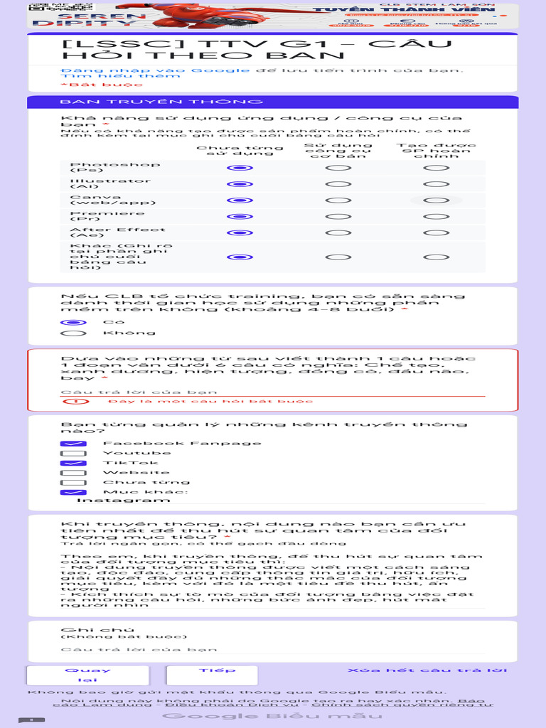 (LSSC) TTV G1 - Câu Hỏi Theo Ban | PDF