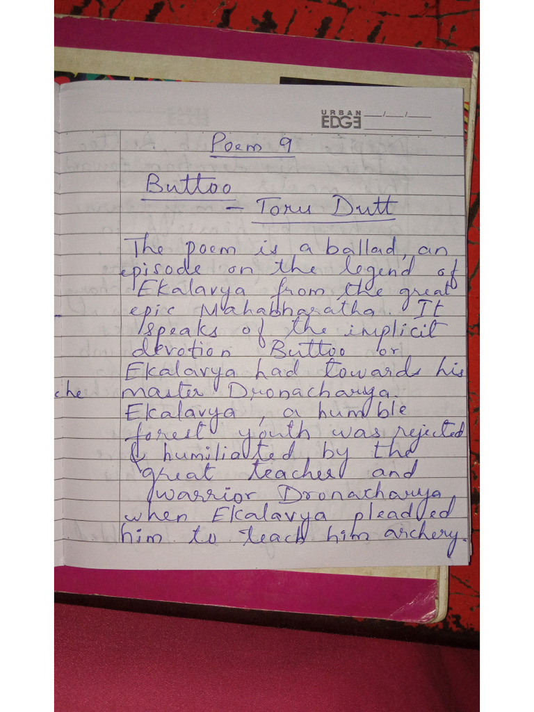 Poem 9: Buttoo | PDF