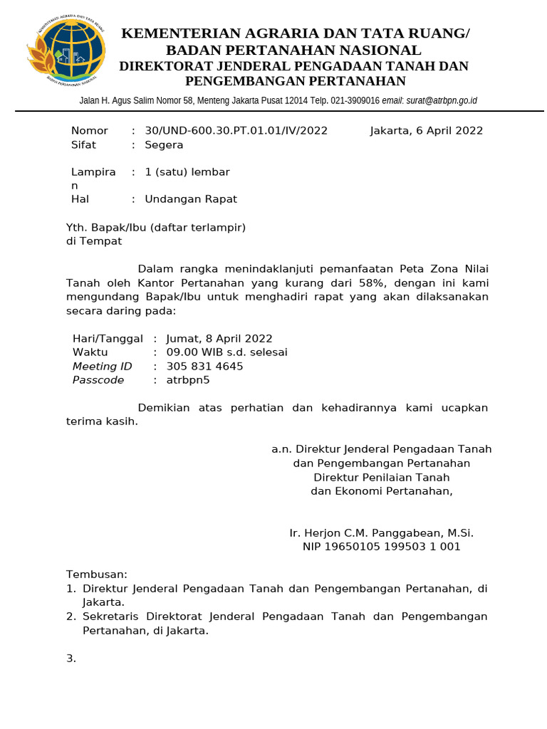 UND Pemanfaatan Peta ZNT Oleh Kantah | PDF