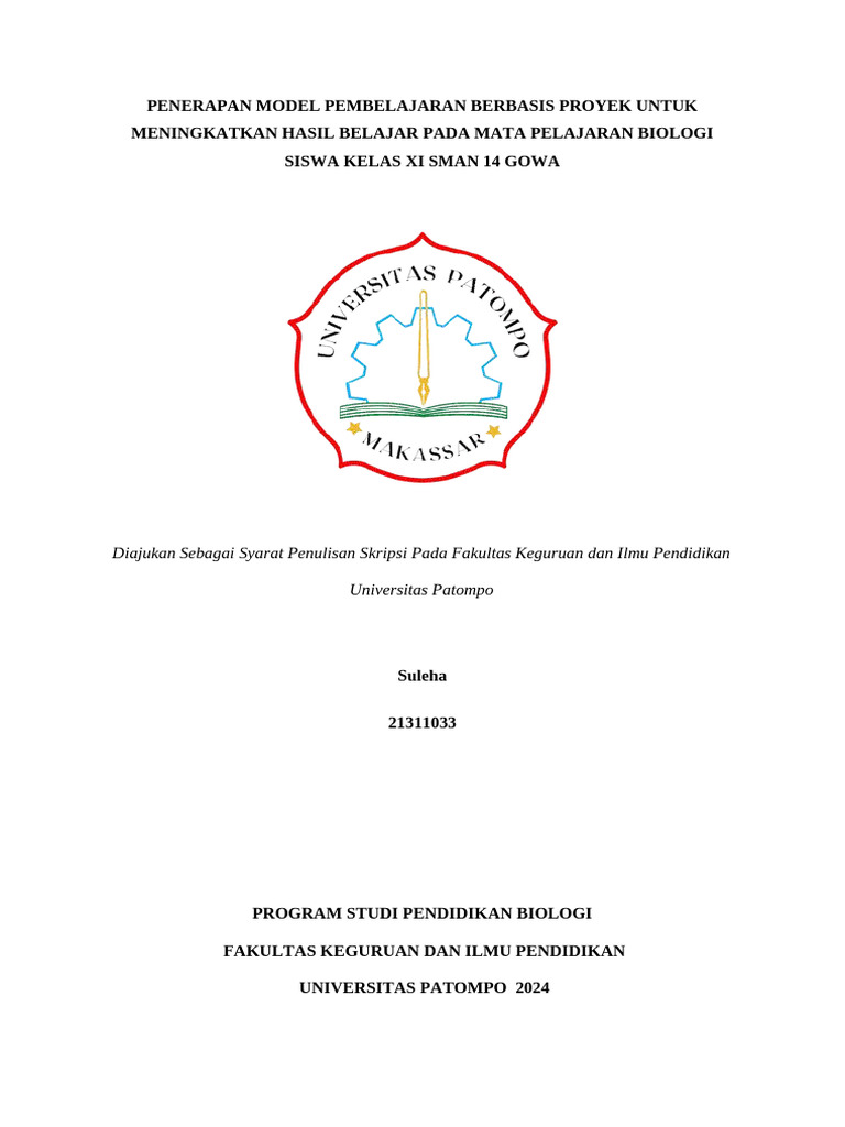 Proposal PTK Tugas Akhir Semester | PDF