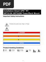 APC SRT3000 Installation Guide | PDF | Mains Electricity | Icon (Computing)