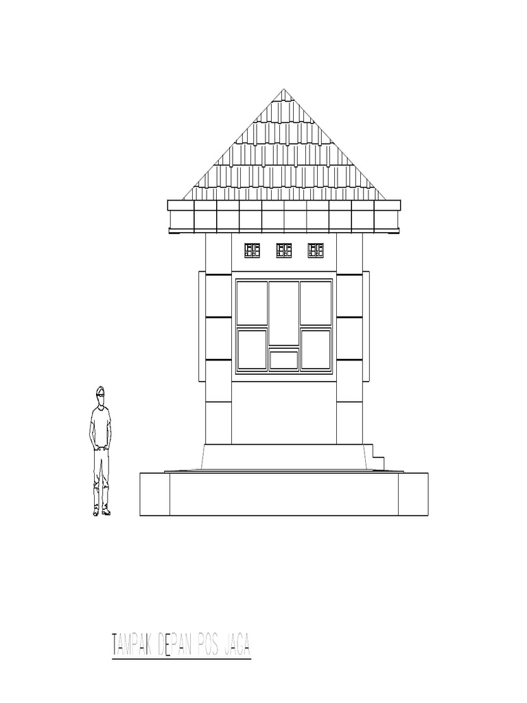 2.tampak Depan Pos Jaga | PDF