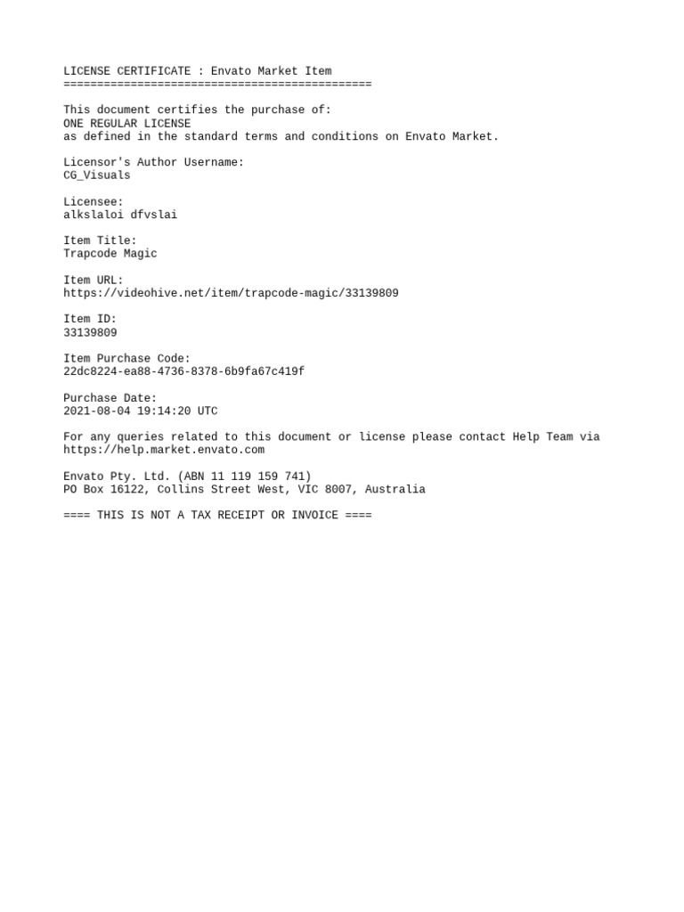 Trapcode Magic License | PDF