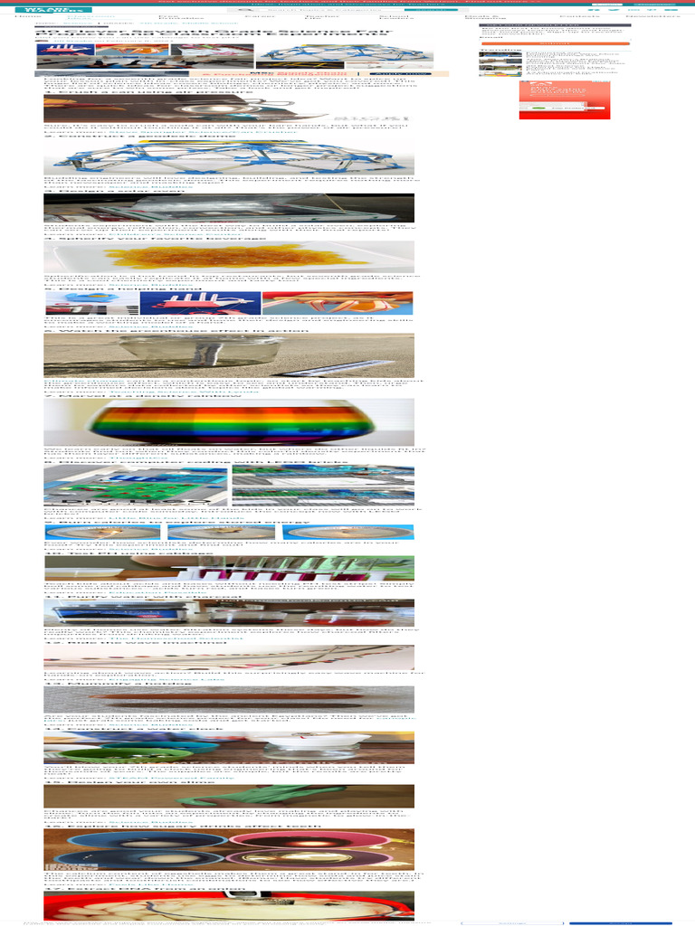 40 Terrific Seventh Grade Science Projects and Experiments | PDF | Water | Science